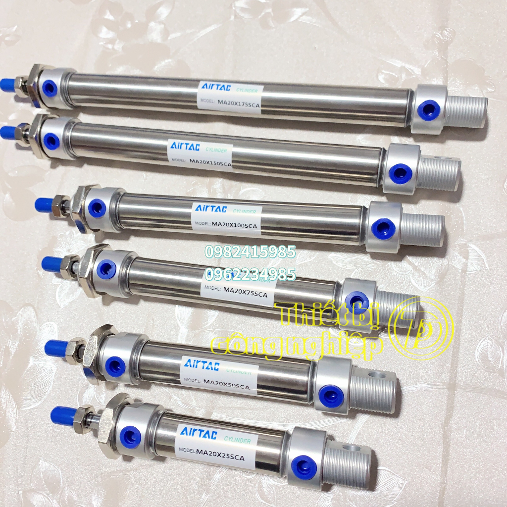 Xy lanh tròn MA20-10/20/25/30/50/75/100/125/150/175/200/225/250/300-SCA ...