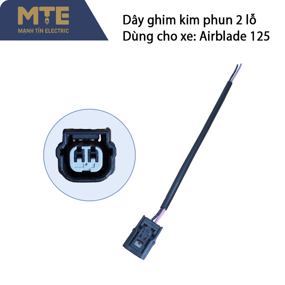 Dây ghim kim phun ( béc phun ) xăng 2 lỗ dùng cho xe Airblade 125, Winner, Exciter 150-2019 ...