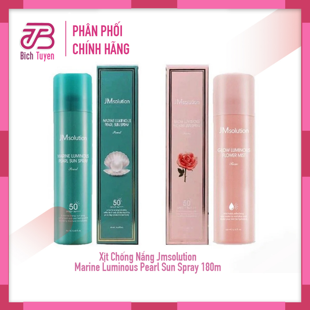 Xịt Chống Nắng Cấp Nước, Dưỡng Ẩm Jmsolution Marine Luminous Pearl Sun Spray 180ml Xịt Chống ...