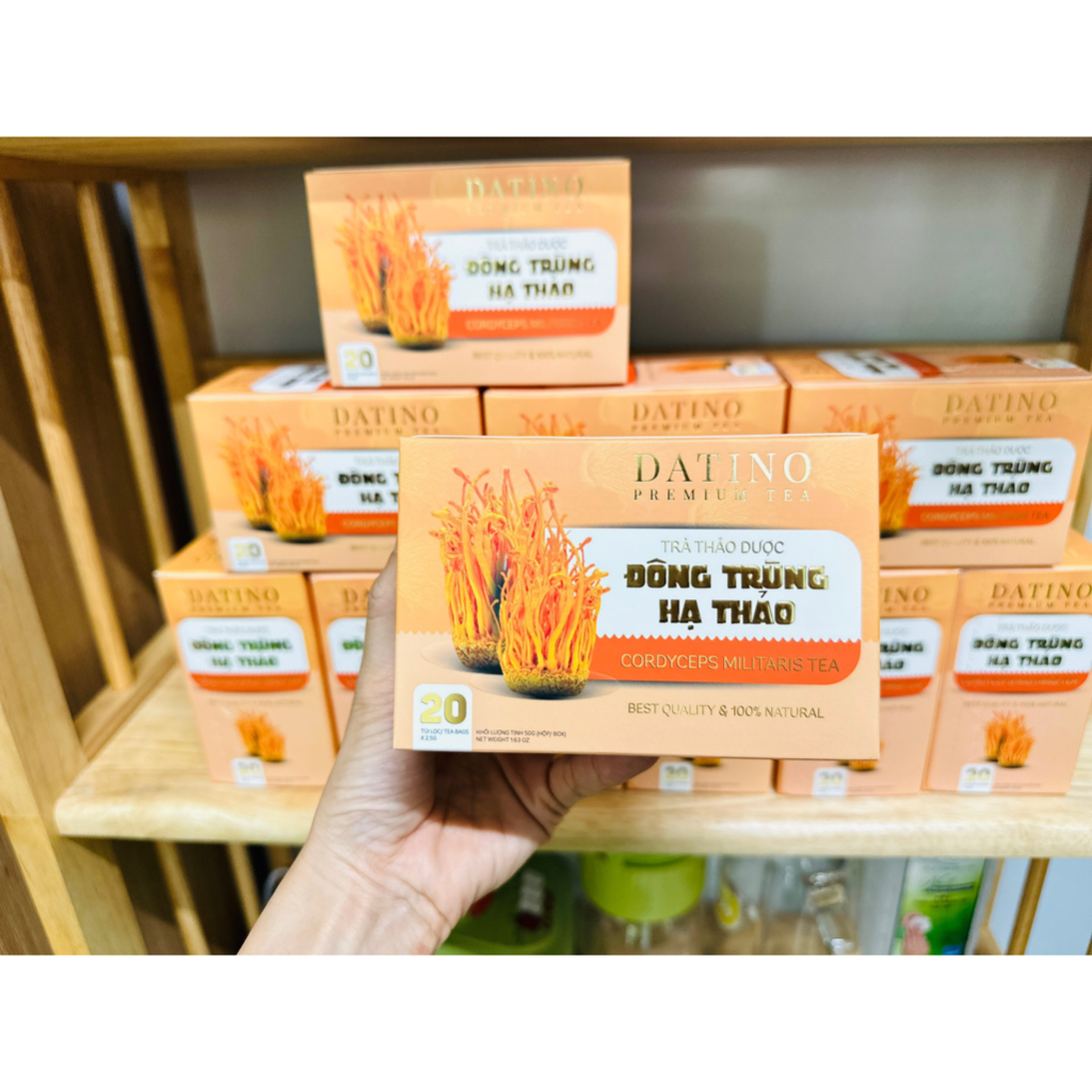 Trà Đông Trùng Hạ Thảo DATINO hộp 20 gói x 2.5g Túi Lọc | Shopee Việt Nam