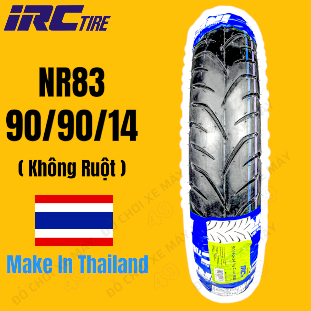 Vỏ Lốp Xe Máy IRC 90/90/14 NR83 TL Nhập Khẩu Thái Lan ( Không Ruột ...
