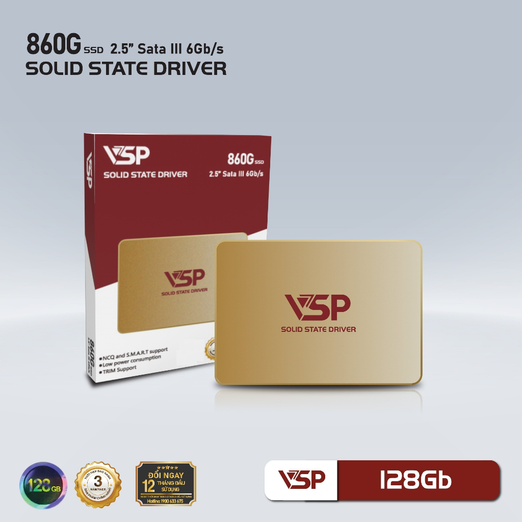 Ổ CỨNG SSD VSP 860G 128GB (Vỏ Nhôm Gold -560/470MBs) | Shopee Việt Nam