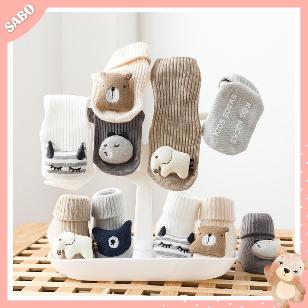 Tất Len Cổ Cao Hình Thú 3D NEMO BABY Cho Bé Trai Bé Gái Sơ Sinh 0-3 ...