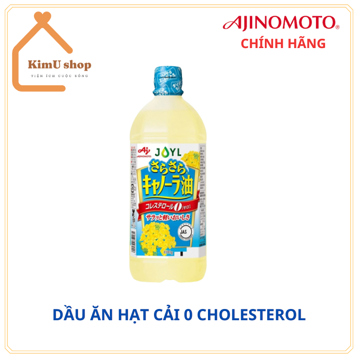 Dầu Ăn Hoa Hạt Cải Nguyên Chất AJINOMOTO 0 Cholesterol Tốt Cho Tim Mạch Nội Địa Nhật, Date Mới ...