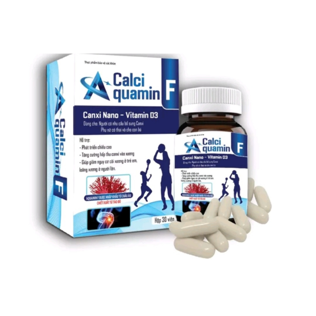 CALCI AQUAMIN F Hỗ Trợ Phát Triển Chiều Cao, Tăng Cường Hấp Thu Canxi, Giúp Giảm Nguy Cơ Còi ...
