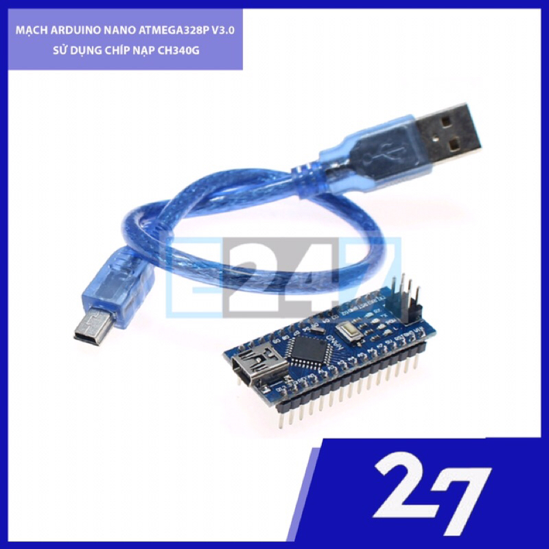 MẠCH ARDUINO NANO ATMEGA328P V3.0 SỬ DỤNG CHÍP NẠP CH340G | Shopee Việt Nam