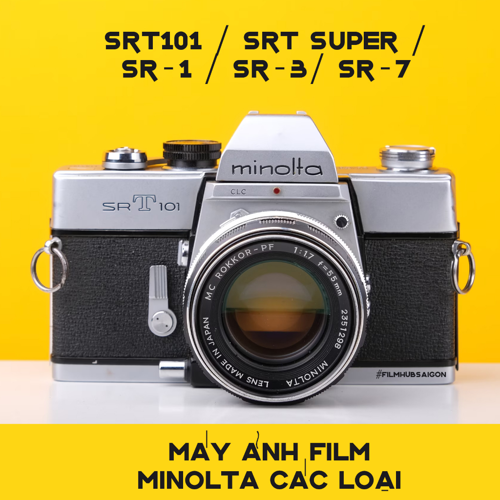 Máy ảnh film Minolta SRT101 / SRT Super / SR-1/ SR-3 / SR-7 kèm lens | Shopee Việt Nam