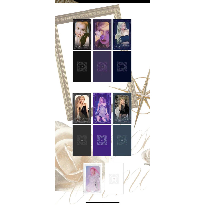 những goods của Rosé Blackpink từ fansite Rosé bar sản xuất | Shopee ...