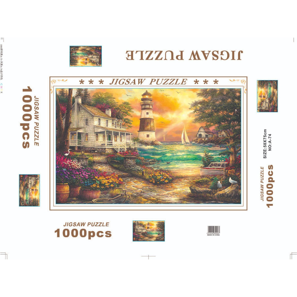 Bộ Tranh Ghép Xếp Hình 1000 Pcs Jigsaw Puzzle (Tranh ghép 70*50cm) Bản ...