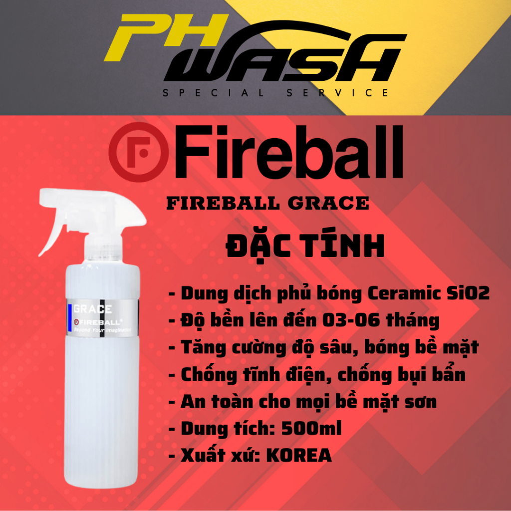 Dung Dịch Phủ Bóng Nhanh Grace FIREBALL | Shopee Việt Nam