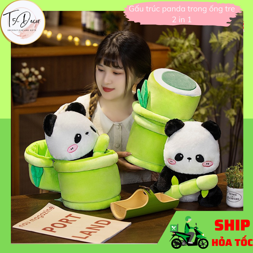 Gấu Trúc Panda Trong Ống Trúc 2 in 1 - Quà tặng người yêu | Shopee Việt Nam
