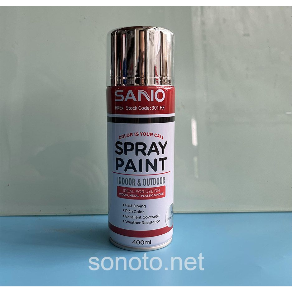 Sơn xịt mạ inox chrome crom chai 400ml đẹp bóng bền | Shopee Việt Nam
