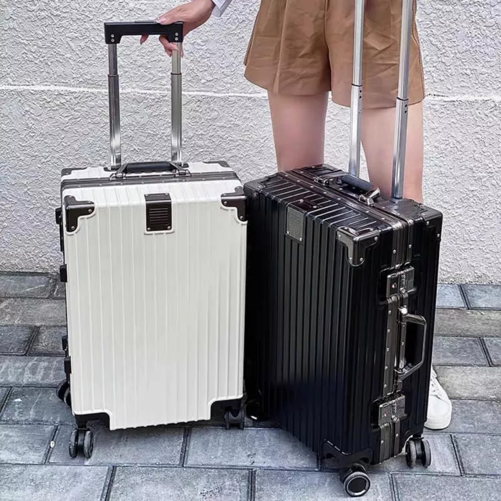 Vali du lịch khung nhôm khóa số cực kỳ chắc chắn 70kg ngồi lên thoải ...