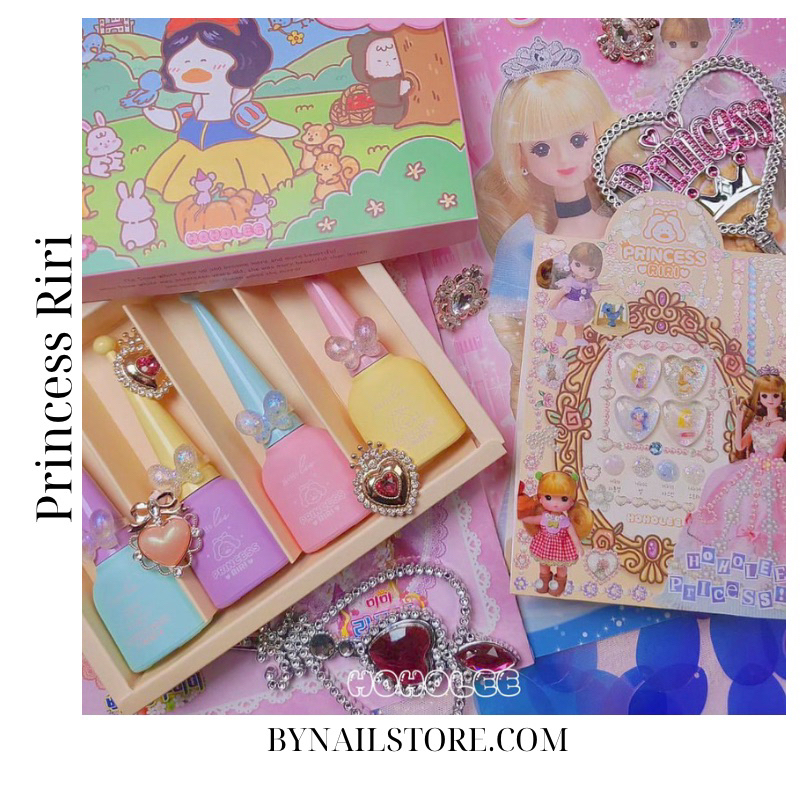[Hoholee] Bộ sưu tập nhũ lấp lánh Princess Riri collection 4pcs ...