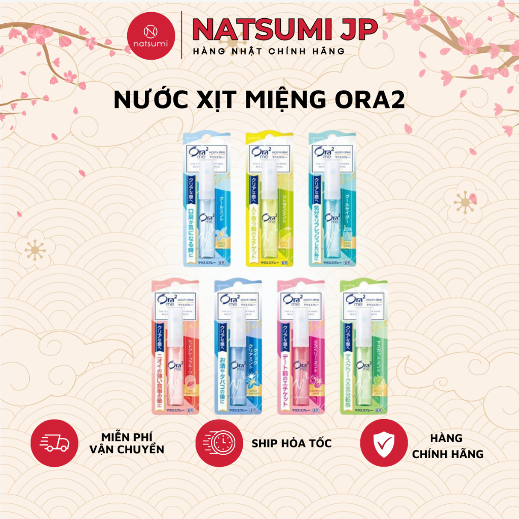 Xịt thơm miệng SUNSTAR ORa2 chai 6ml có nhiều hương Nhật Bản- Xịt miệng Nhật | Shopee Việt Nam