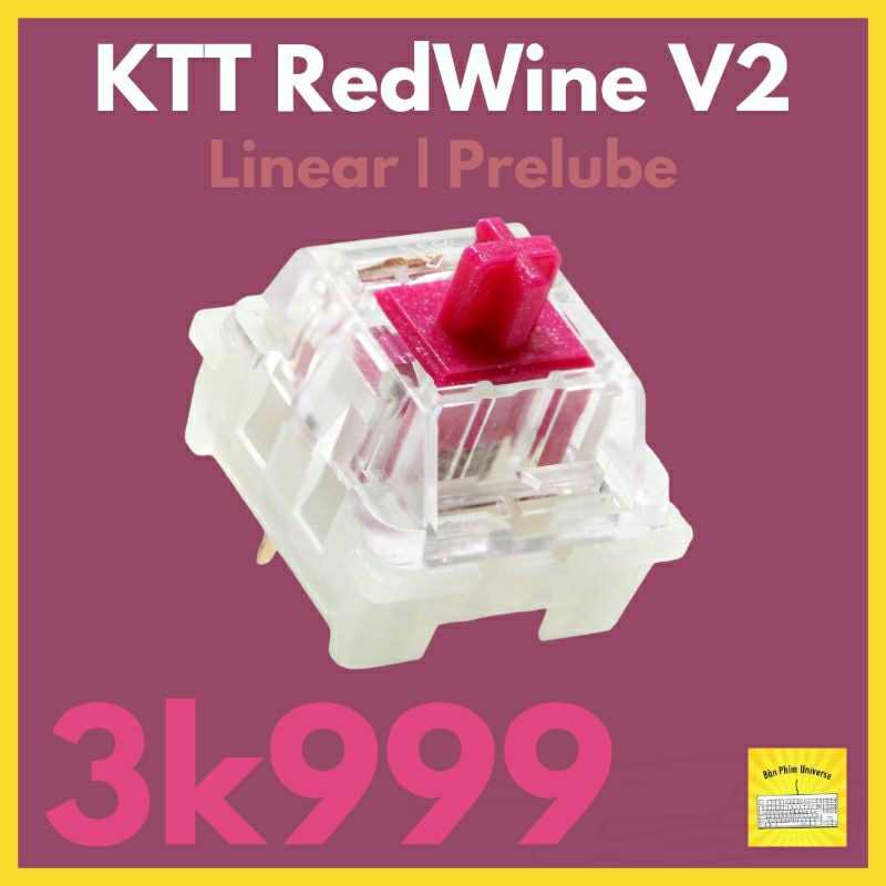 KTT Red wine - KTT Rựu Vang Đỏ - Công tắc bàn phím cơ linear switch ...