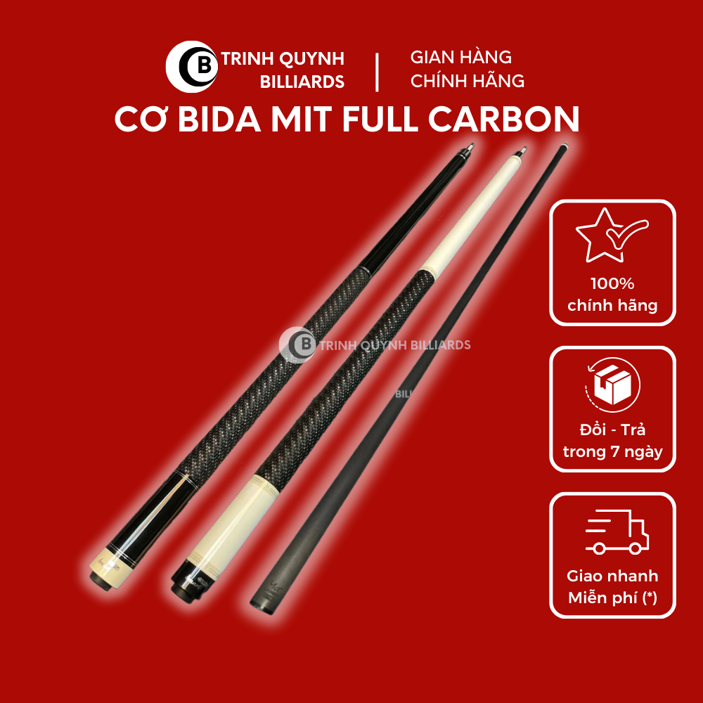 Cơ Bida Mit Carbon 2023 B TRINH QUYNH BILLIARDS | Shopee Việt Nam