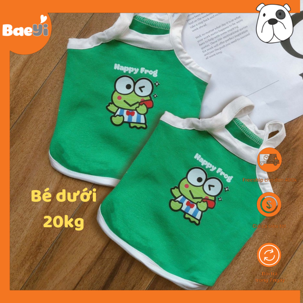Áo cho chó mèo size lớn, Quần áo cho chó lớn Happy Frogs ,vải cotton ...