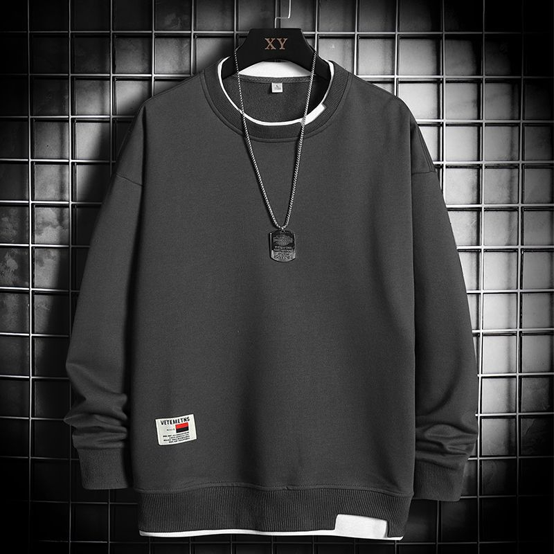 Áo Sweater Hdfashion Áo Sweater Nam Nữ Form Rộng Phối Layer Chất Nỉ