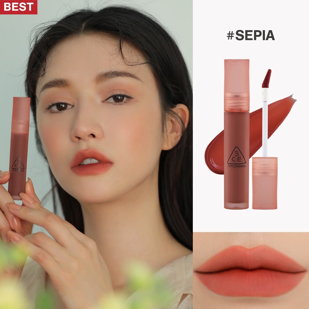 [5 Màu Mới] Son Kem 3CE Velvet Lip Tint Bitter Hour/3CE WATER TINT ...