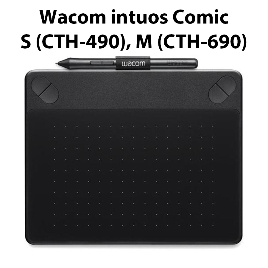 Bảng vẽ Wacom Intuos Comic CTL-490 CTH-490 size S, CTL-690 CTH-690 size M, có cảm ứng chạm ...