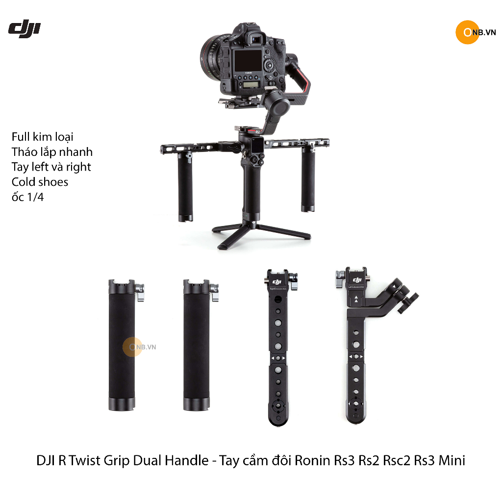 DJI R Twist Grip Dual Handle - Tay cầm đôi Ronin Rs4 Rs3 Rs2 Rsc2 Rs3 Mini | Shopee Việt Nam
