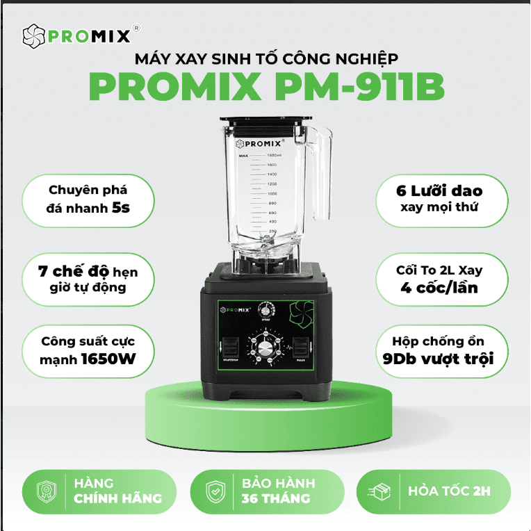 Máy xay sinh tố công nghiệp Promix PM 911B ( Phiên bản 2023 ) | Shopee ...