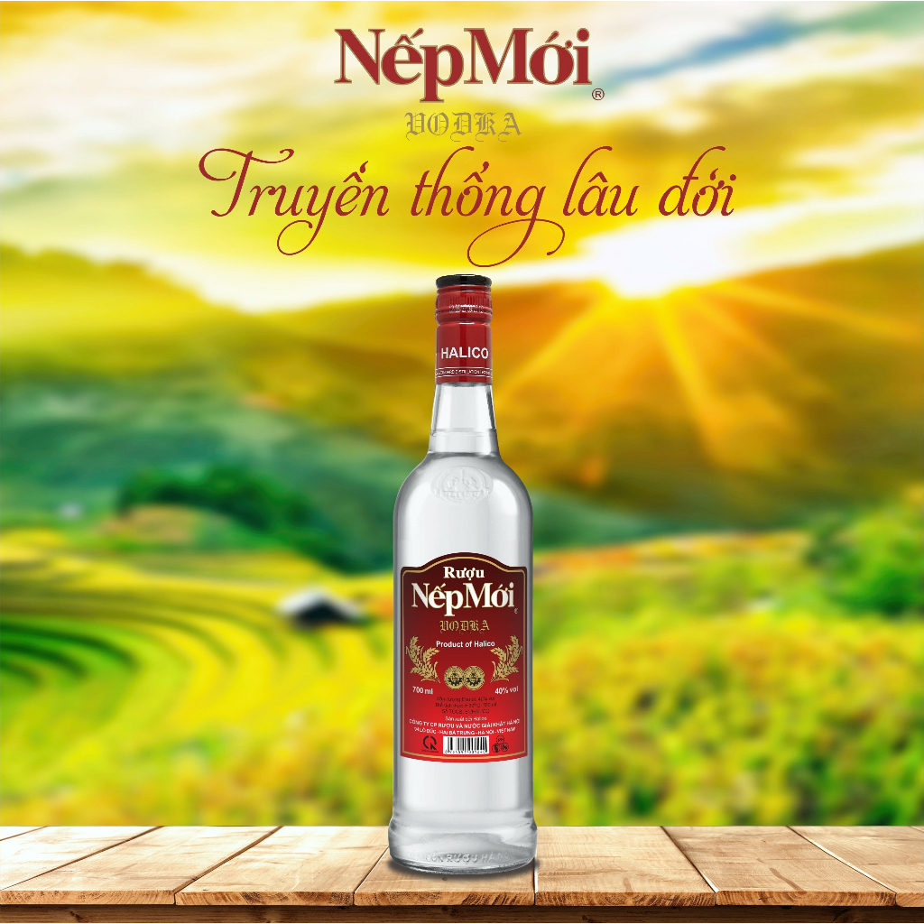 Rượu Nếp Mới HALICO nồng độ 40% HALICO chai 700ml không kèm hộp ...
