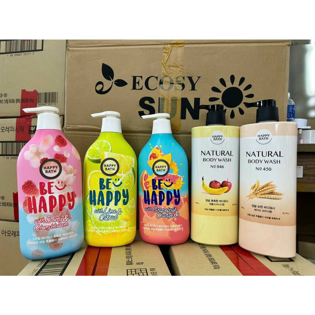 SỮA TẮM CAO CẤP HAPPY BATH CHAI 900ML HÀN QUỐC (LÚA MẠCH-HOA QUẢ-CHANH ...