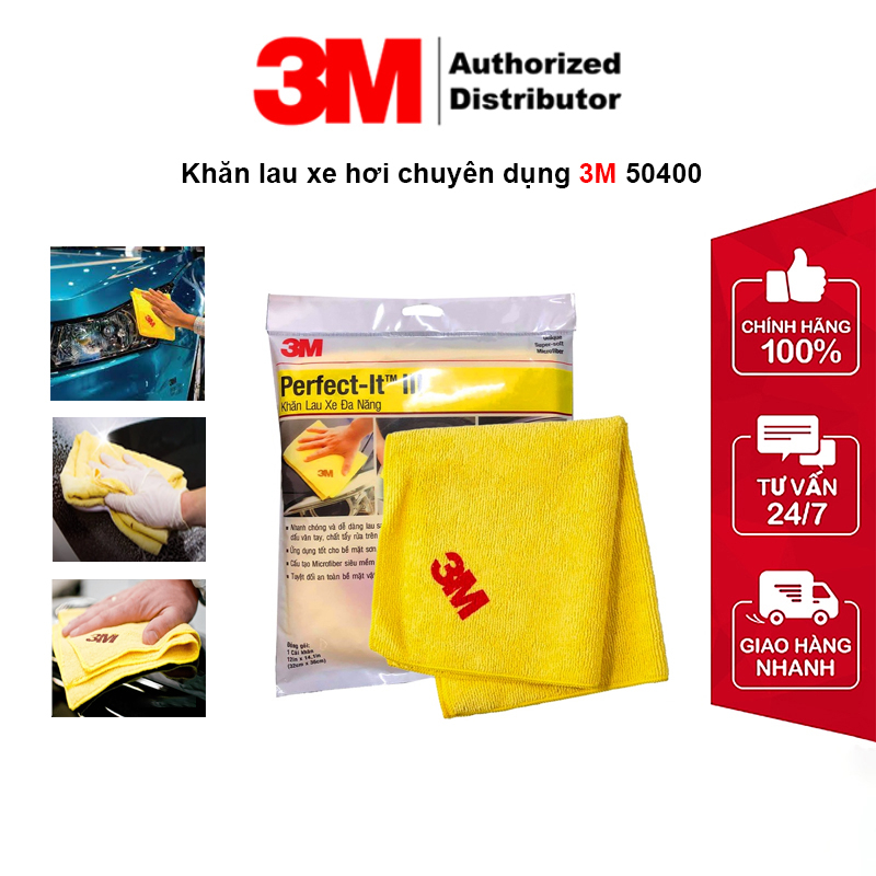 Khăn lau xe ô tô chuyên dụng 3M™ Ultra Soft 50400 | Shopee Việt Nam