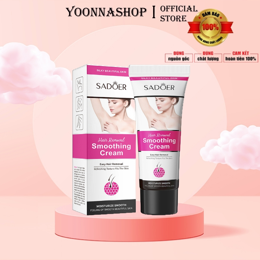 Kem Tẩy Lông SADOER 50g Tẩy Lông Vùng Kín, Nách, Tay, Chân, Triệt Lông An Toàn Không Đau Rát ...