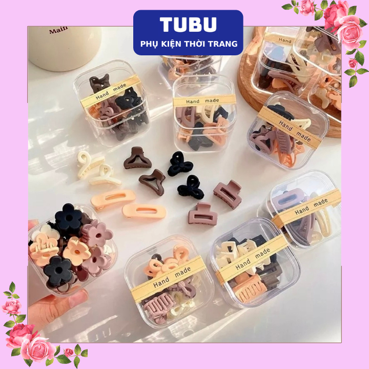 Hộp 10 kẹp tóc Mini siêu dễ thương Hàn Quốc | Tubu | Shopee Việt Nam