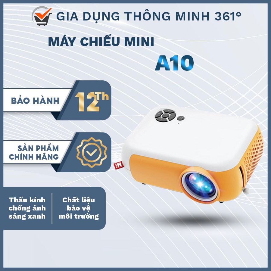Máy Chiếu Mini A10, Kết Nối Điện Thoại Android - IOS - Wifi, Độ Phân ...