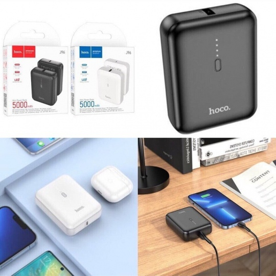 Pin Sạc Dự Phòng Mini Hoco J96, Dung Lượng 5.000Mah, Đèn Báo LED Hiển ...