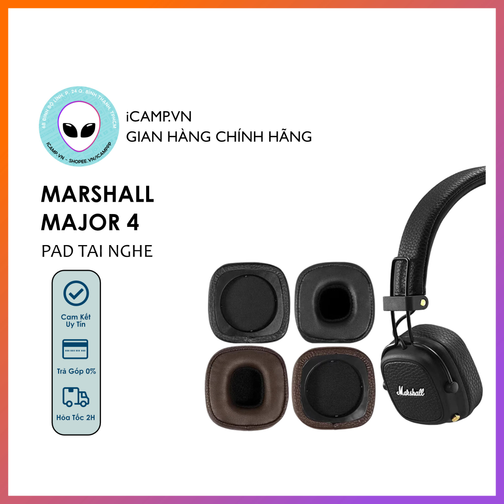 Cặp Pad Tai Nghe Marshall Major 4 Ear Pad | Shopee Việt Nam