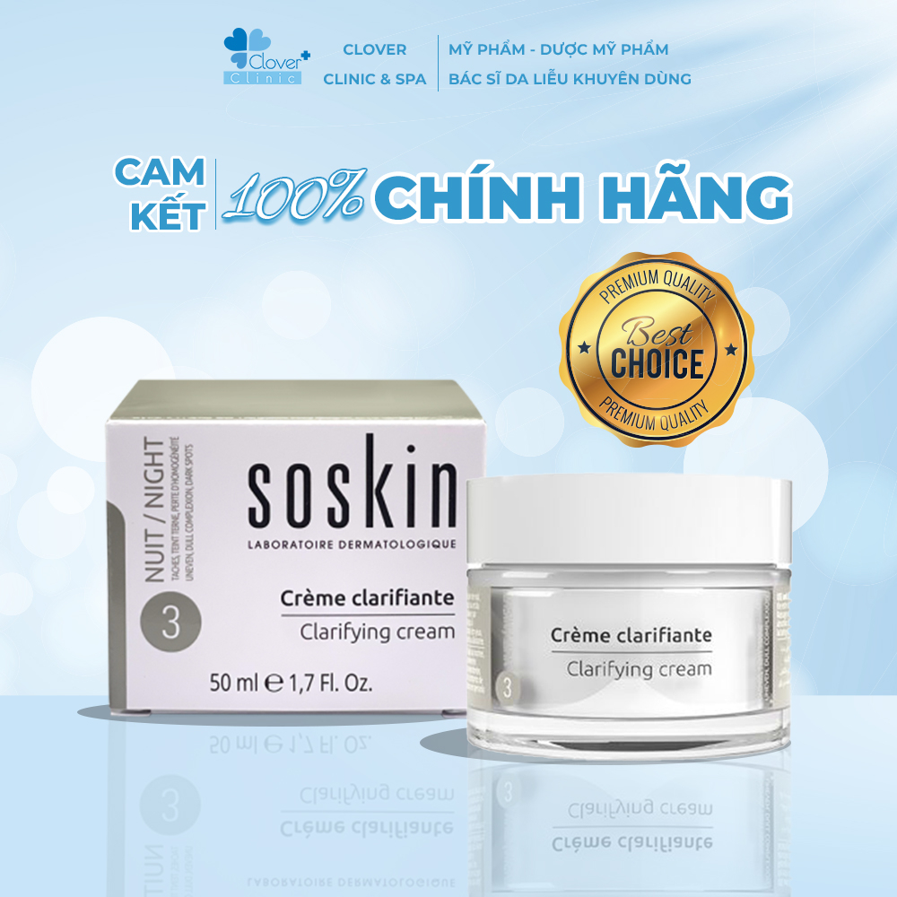 Kem dưỡng mờ nám trắng da SOSKIN Clarifying Cream 50ml | Shopee Việt Nam