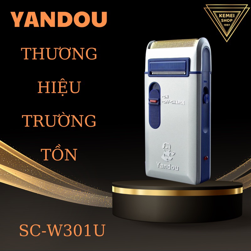 Cạo Khô Yandou SCW 301U Sử Dụng Sạc Pin Chính Hãng | Shopee Việt Nam