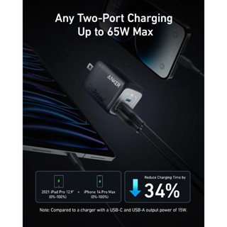 Củ Sạc Anker Prime 67W GaN Wall Charger A2669 3 Cổng 2 USB-C PD và 1 ...