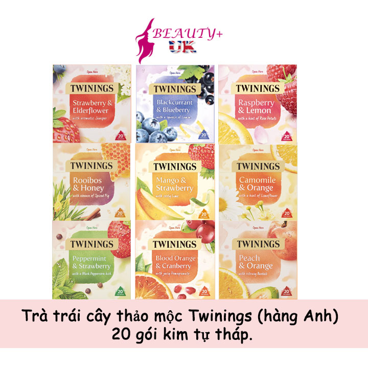 Trà trái cây thảo mộc Twinings (hàng Anh) 20 gói túi lọc | Shopee Việt Nam