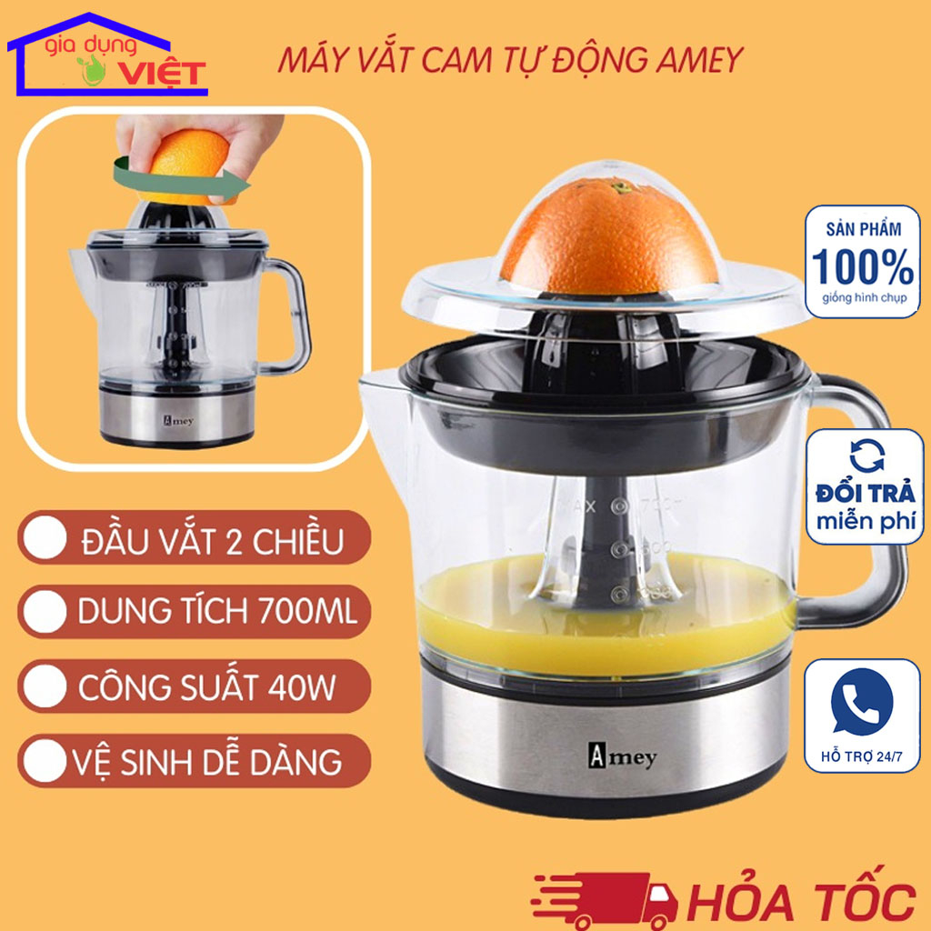 Máy vắt cam ép nước cam inox dùng điện AMEY Misy home vắt kiệt nước cực khỏe tiện lượi - Chính ...