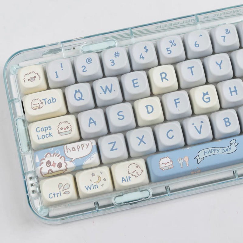 Keycap Mèo Con Anime Cute 144 Phím/ MOA Profile/ PBT Dye Sub | Shopee ...