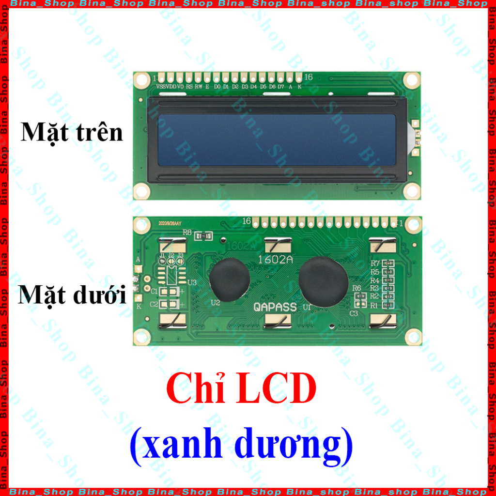 Màn hình LCD 1602, Mạch Chuyển Đổi I2C, Module I2C hàn sẵn LCD 1602A ...