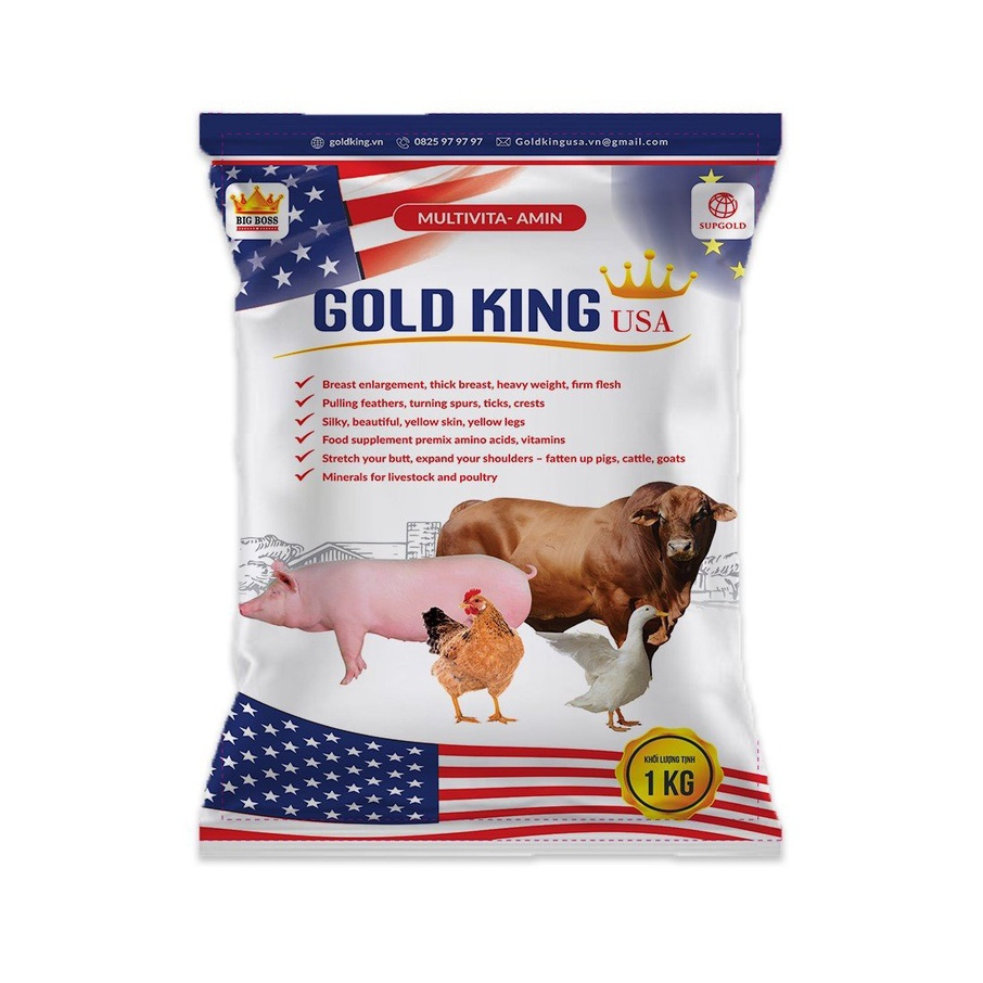 Goldking USA 1kg siêu tăng trọng cho vật nuôi | Shopee Việt Nam