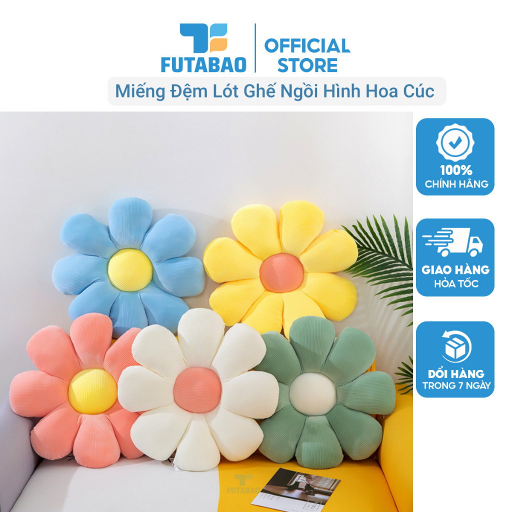 Gối Đệm Bông Hoa Trang Trí Sofa Cỡ Lớn 35cm, 55cm Dễ Thương Nhung Mềm ...