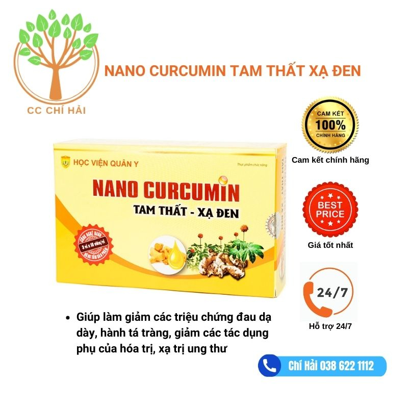 Nano curcumin tam thất xạ đen Học viện quân y | Shopee Việt Nam
