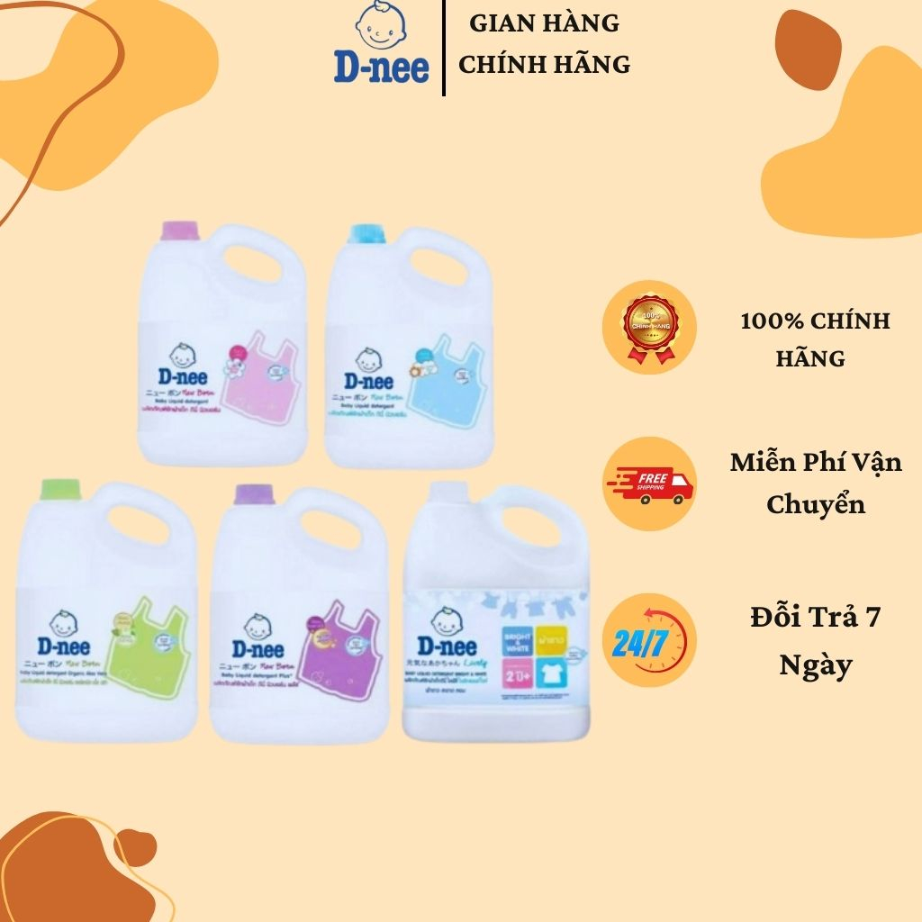 TRỢ GIÁ Nước giặt Dnee 3L đầy đủ màu Honey Star hàng chính hãng Thái Lan ,Nước giặt xả vải dành ...