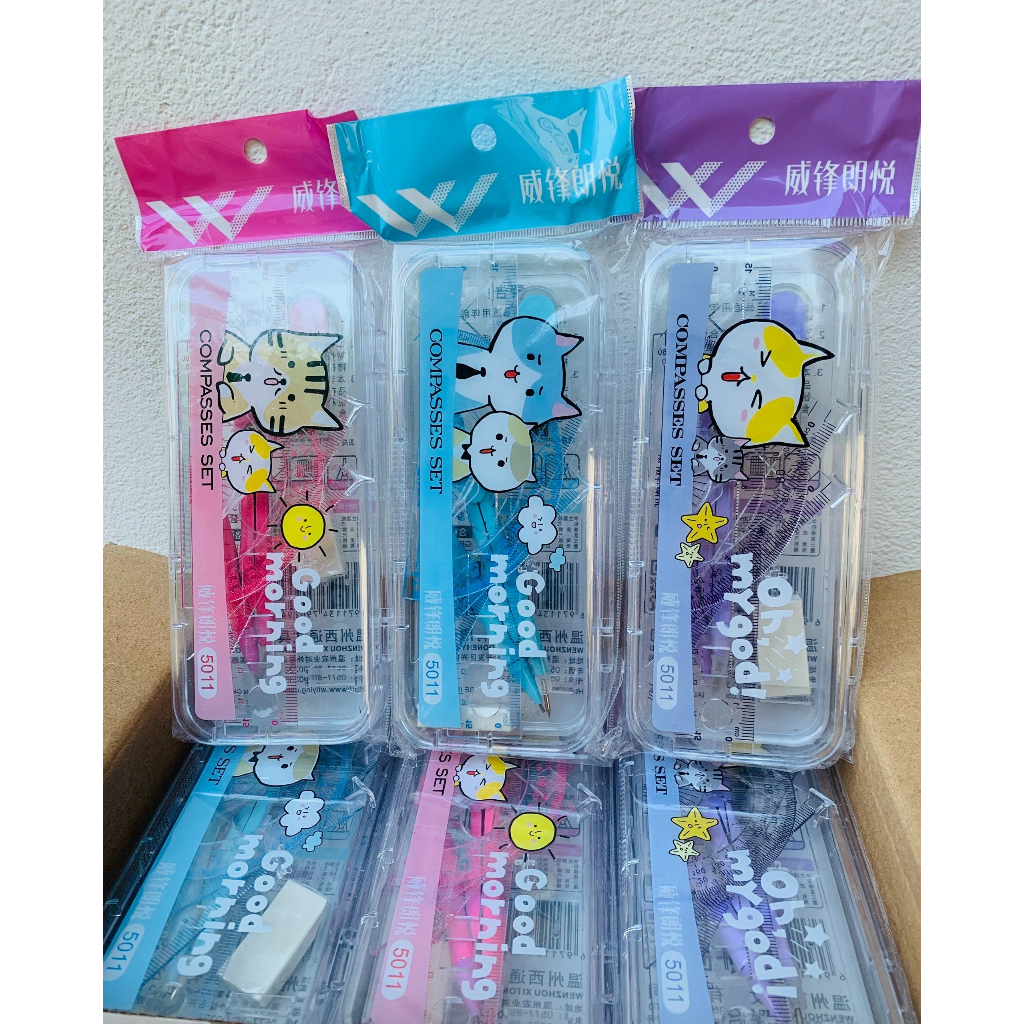 Set hộp compa 5011 (sử dụng chì bấm) | Shopee Việt Nam