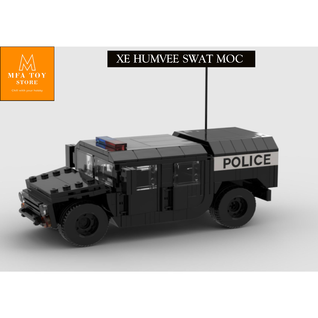 Đồ chơi lắp ráp swat army , mô hình đồ chơi - Xe humvee moc tuần tra ...