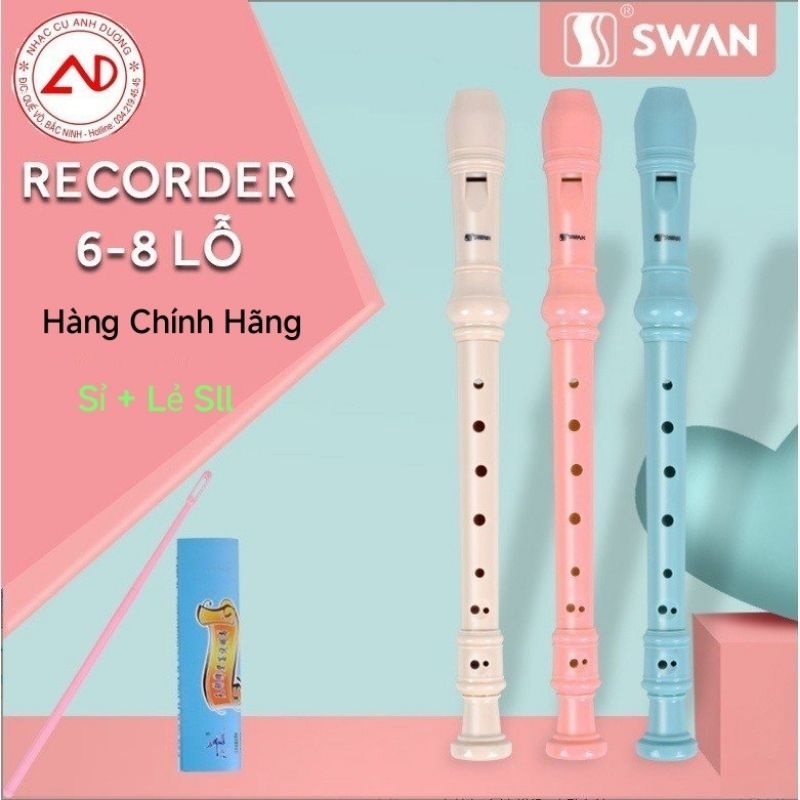 Sáo nhựa Recorder 8 lỗ cho học sinh, trẻ em và người mới học | Shopee ...