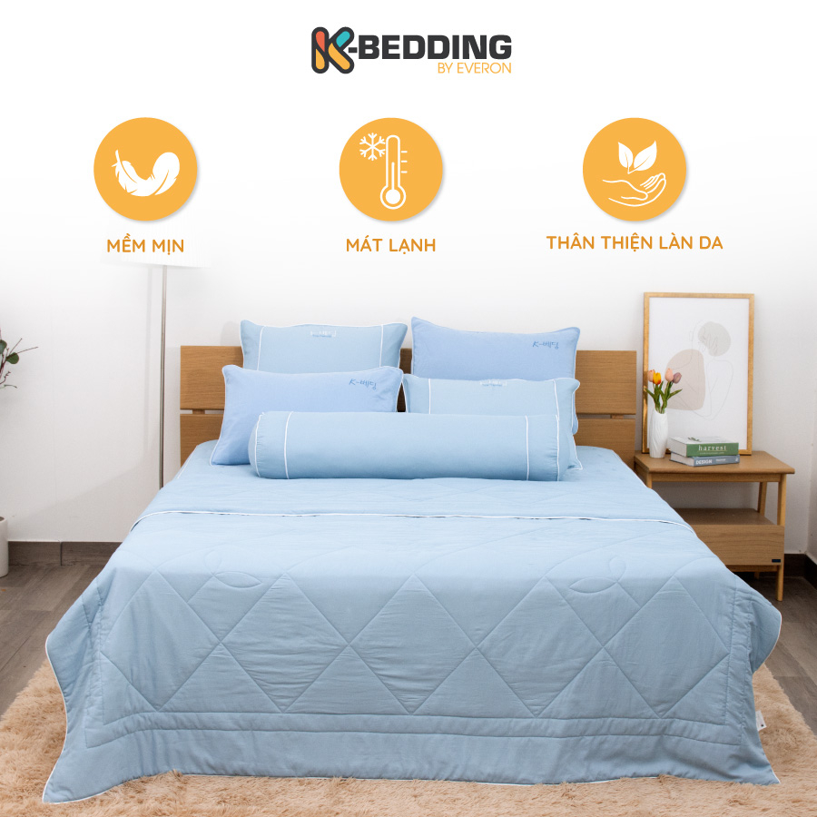 Bộ ga giường chần bông K-Bedding by Everon chất vải Ice-tencel thoáng ...